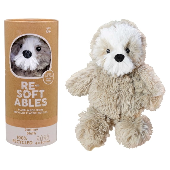Resoftables Eco Friendly Plush – Sammy Sloth. Made From 100% Recycled ...