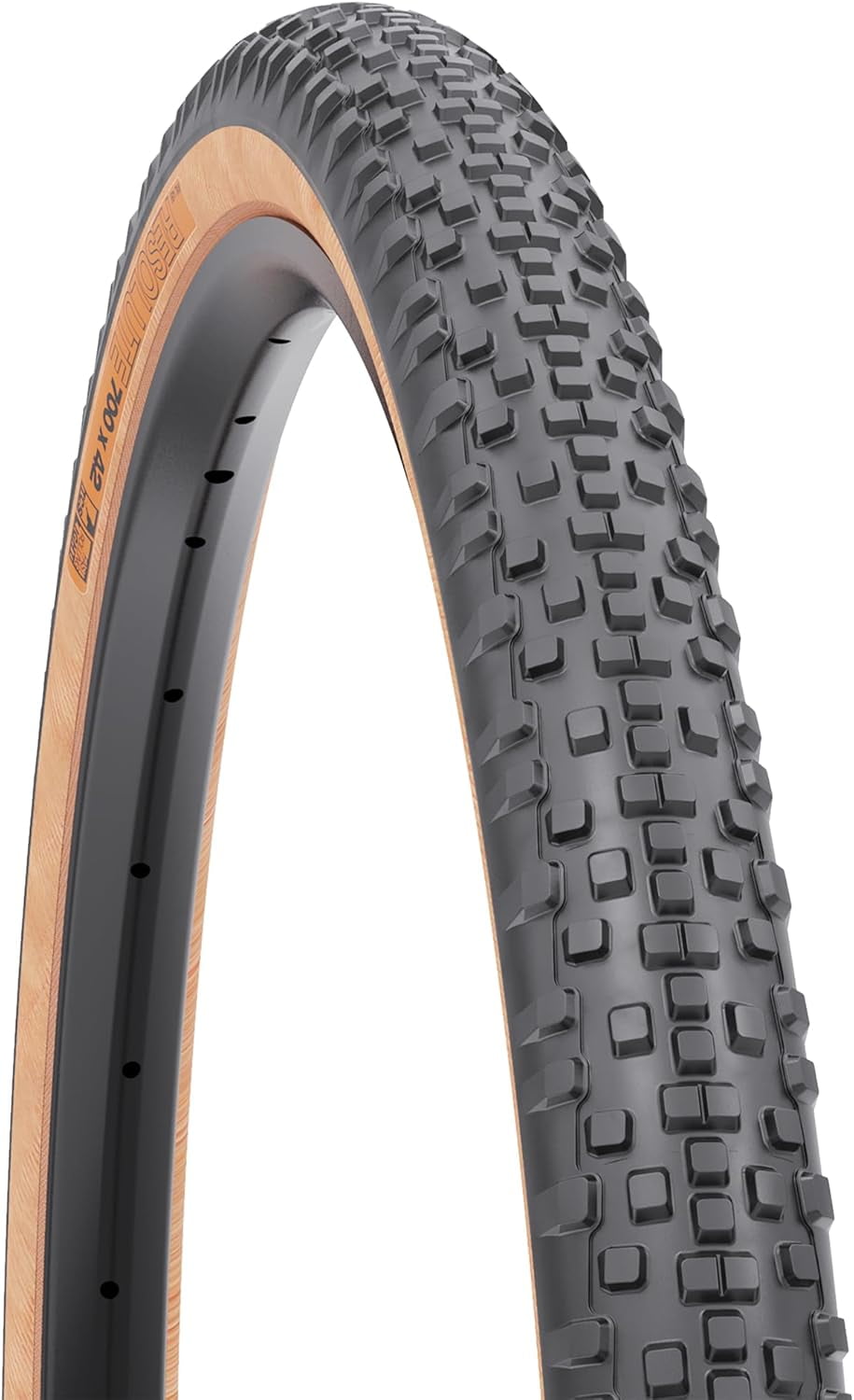 Resolute Gravel Bike Tire, Tubeless Ready Folding Bead, Lightweight Fast Rolling, Mud Shedding ...