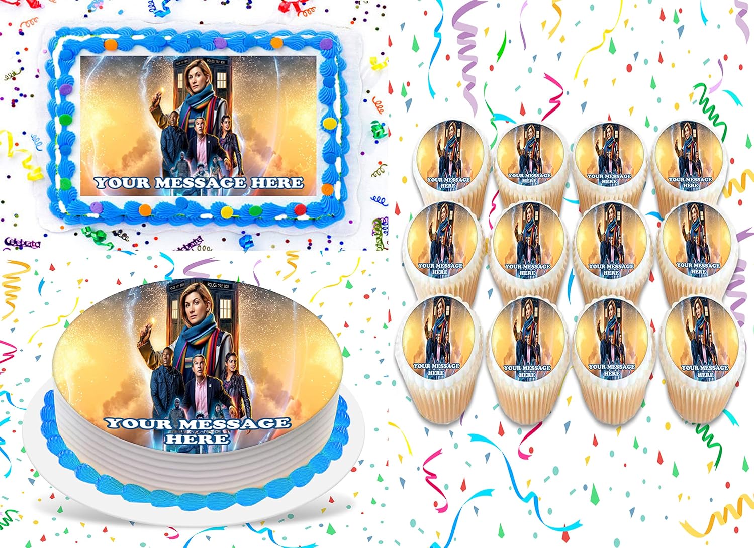 Resolution Doctor Who Cake Topper Edible Image Cupcakes Frosting Sugar ...