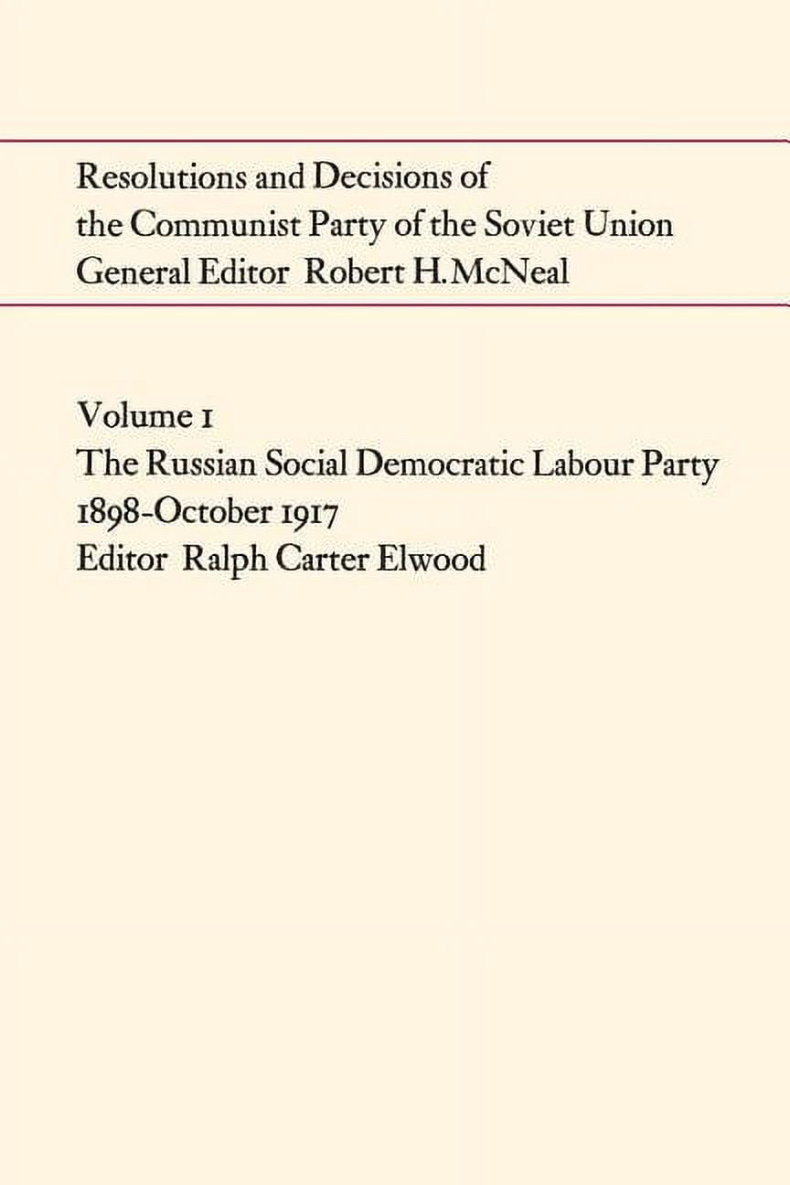 Heritage Resolutions and Decisions of the Communist Party of the Soviet ...
