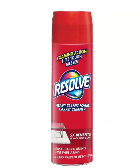 Resolve 22 oz High Traffic Foam Carpet Cleaner, Removes Dirt and Odors ...