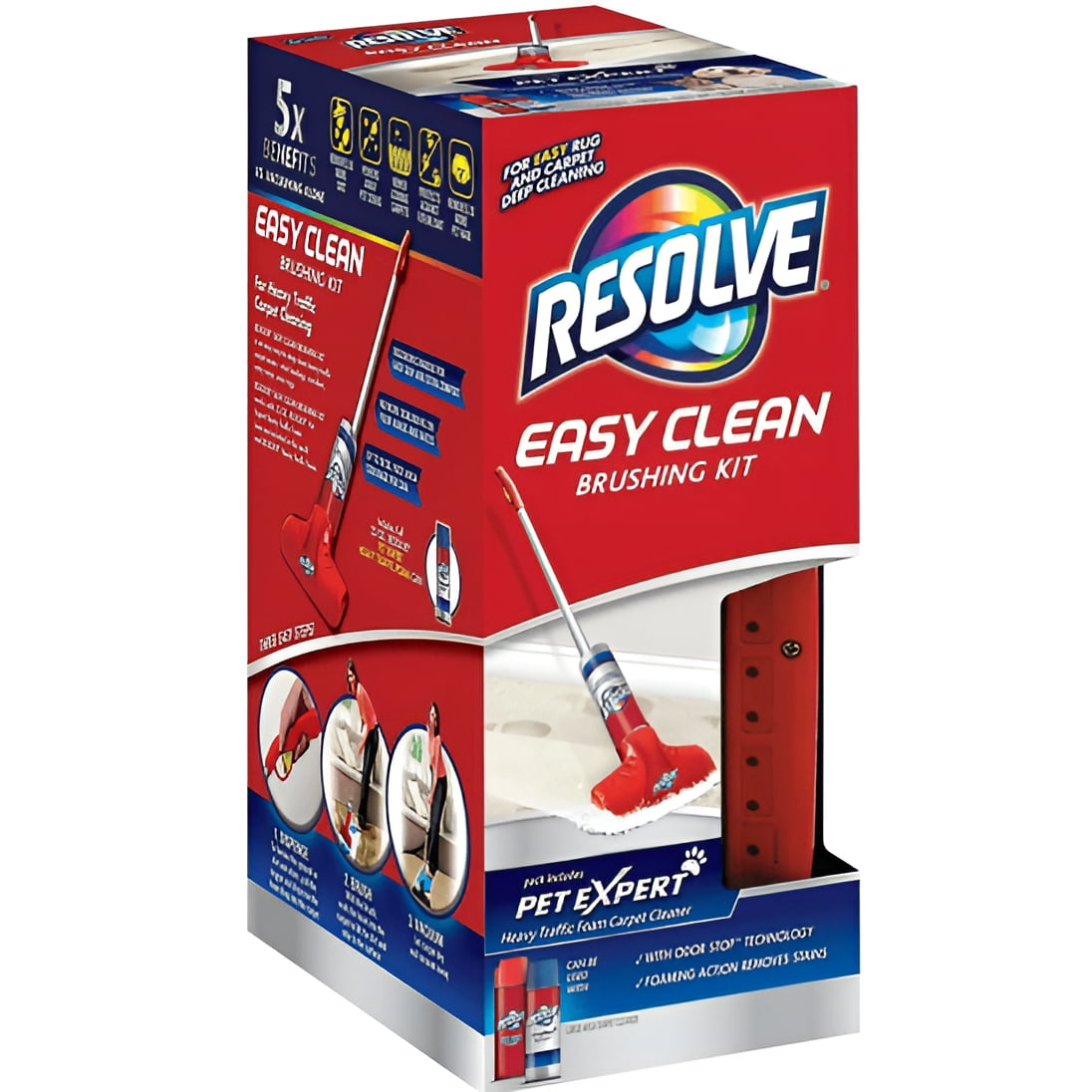 Resolve Easy Clean Brushing Kit, Carpet Cleaner with Pet Odor Stop ...