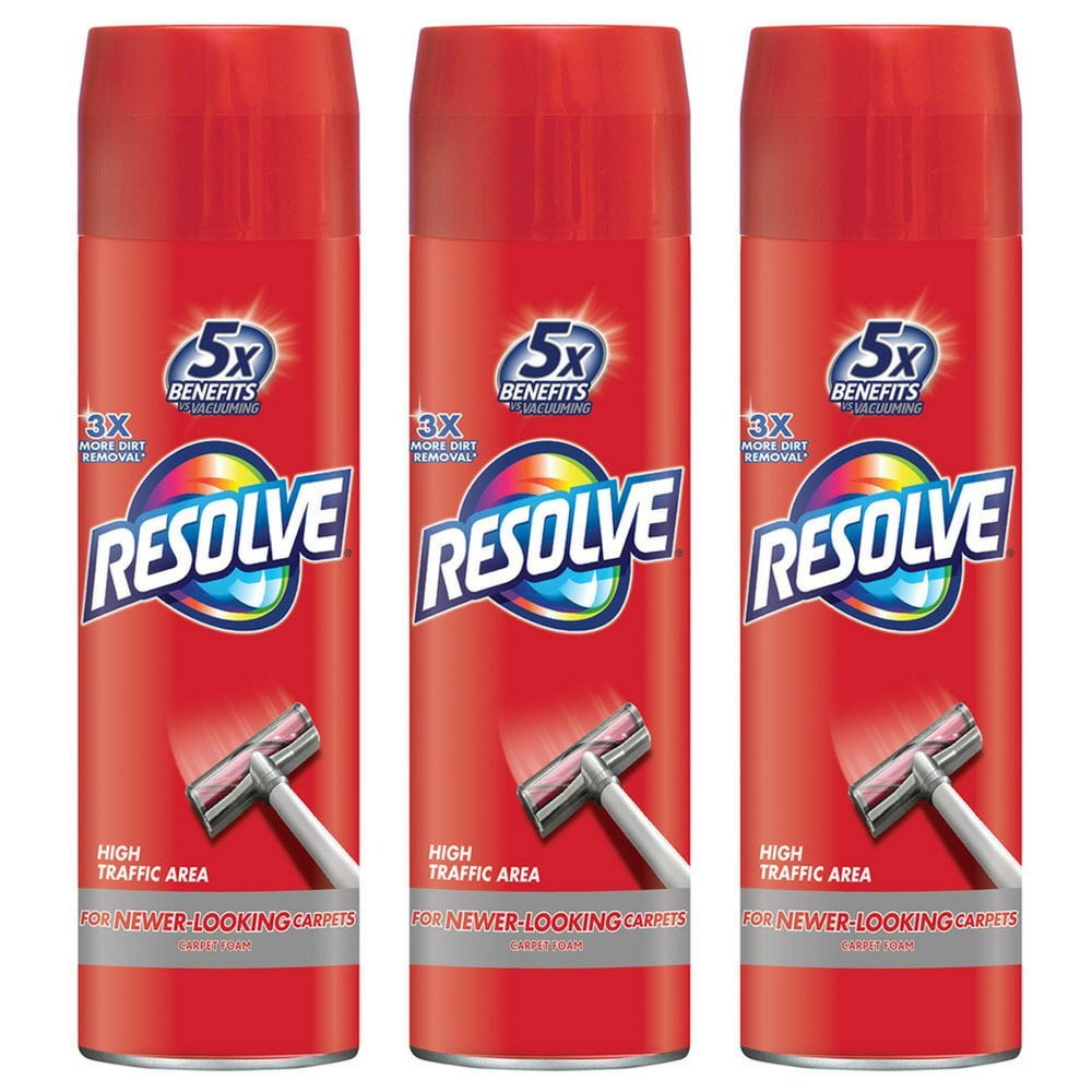 Resolve High Traffic Carpet Foam, 22 oz Can, Cleans Freshens Softens ...