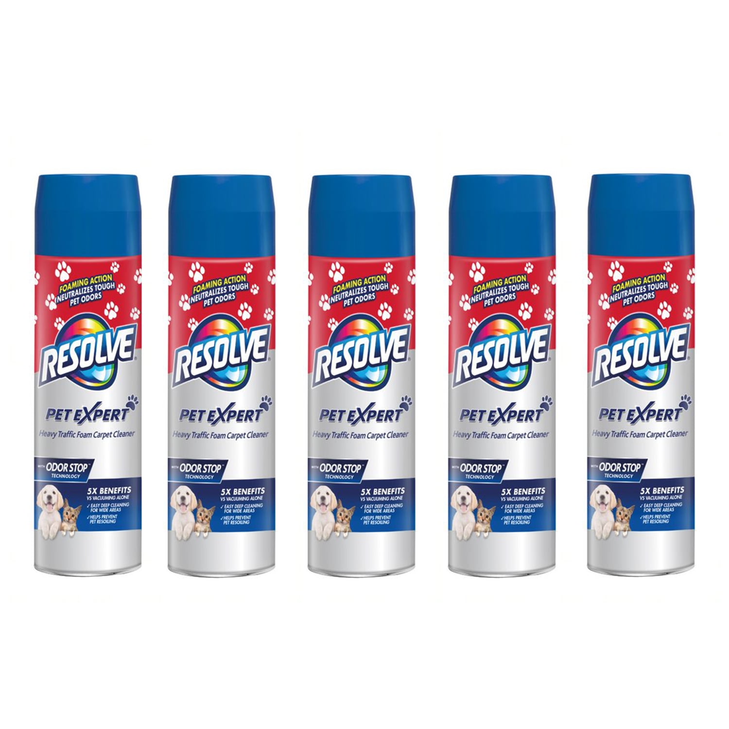 Resolve Pet Expert Carpet Cleaner Foam, High Traffic Area Rug Stain and ...