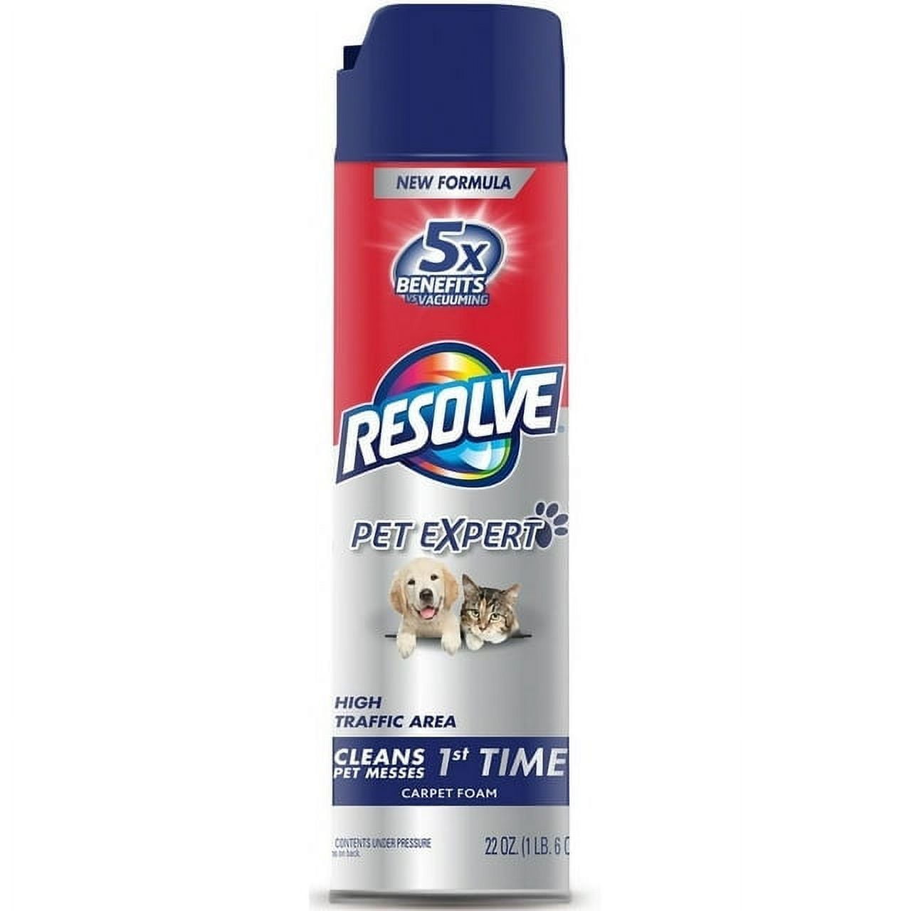 Resolve Pet Formula High Traffic Carpet Cleaner Foam, 22 oz - Walmart.com