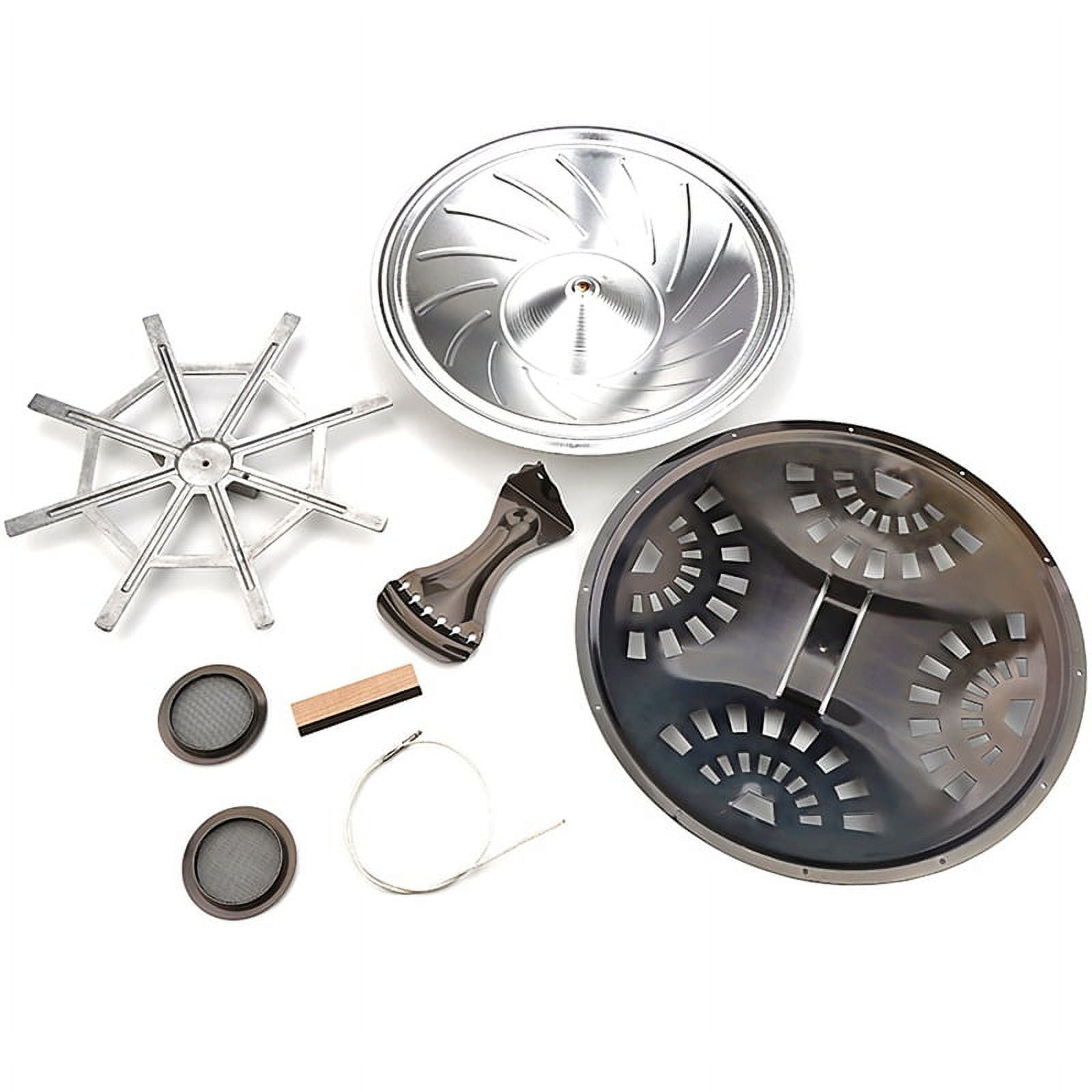 Resonator Cones Soundhole Screens Tailpiece Spider Bridge Saddle Set ...