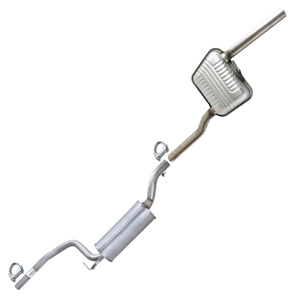 Resonator pipe muffler kit fits 2005-2007 ford focus 2.0l sedan federal ...