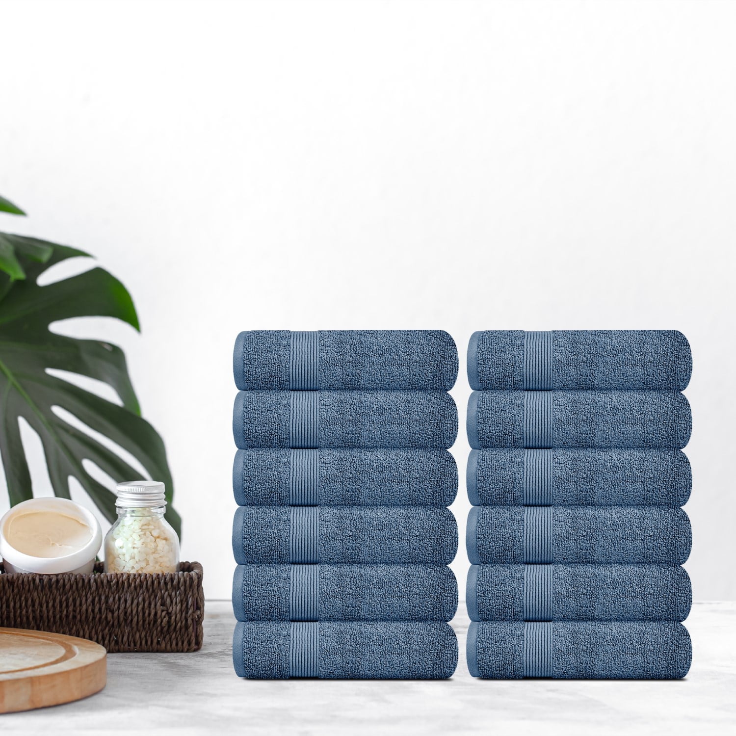 Resort Collection Quick Dry Shower Bath Cloths | 12x12 Luxury Hotel ...