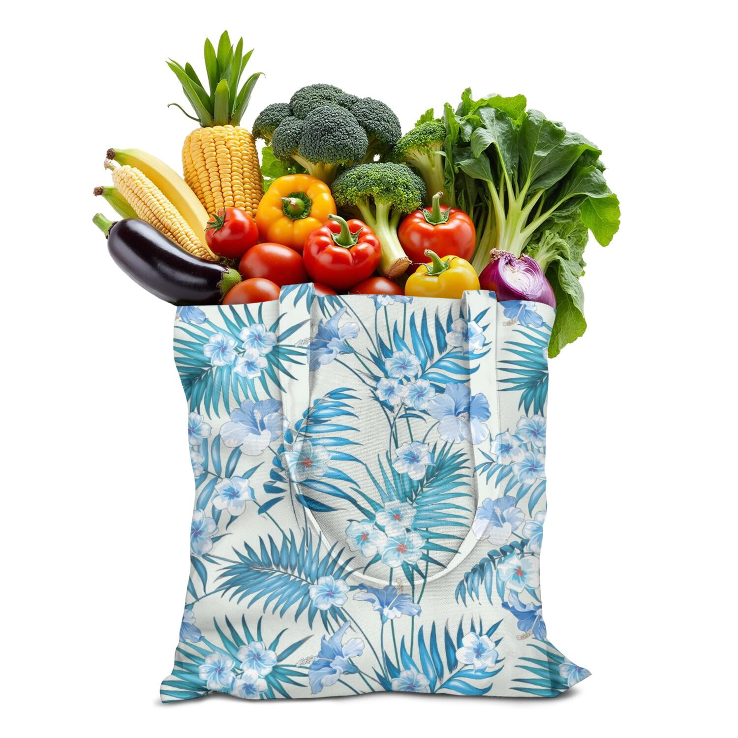 Resort Style Tropical Tote Bag - Foldable, Durable & Eco-Friendly ...