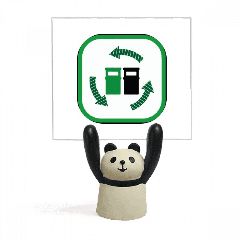 Resource Utilization Circulation Icon Memo Holder Cartoon Animal Panda ...