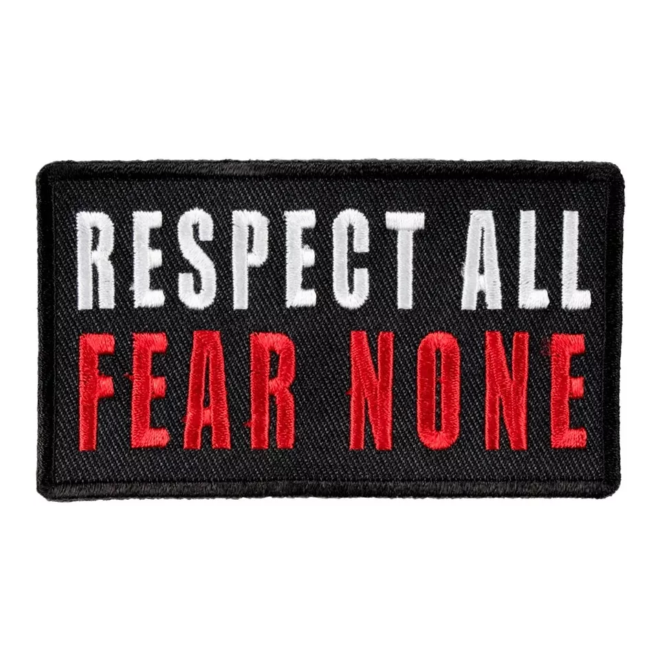 Respect All Fear None Patch, Biker Sayings Patches - Walmart.com