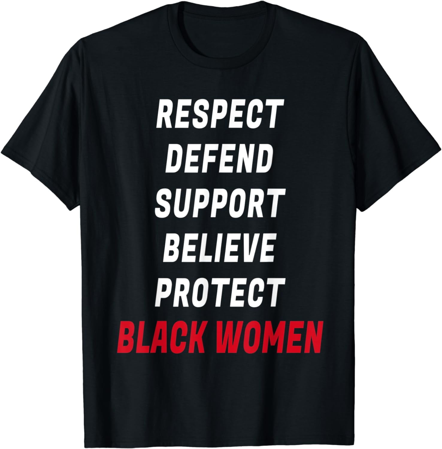 Respect Black Women African American Black History Month T-Shirt ...
