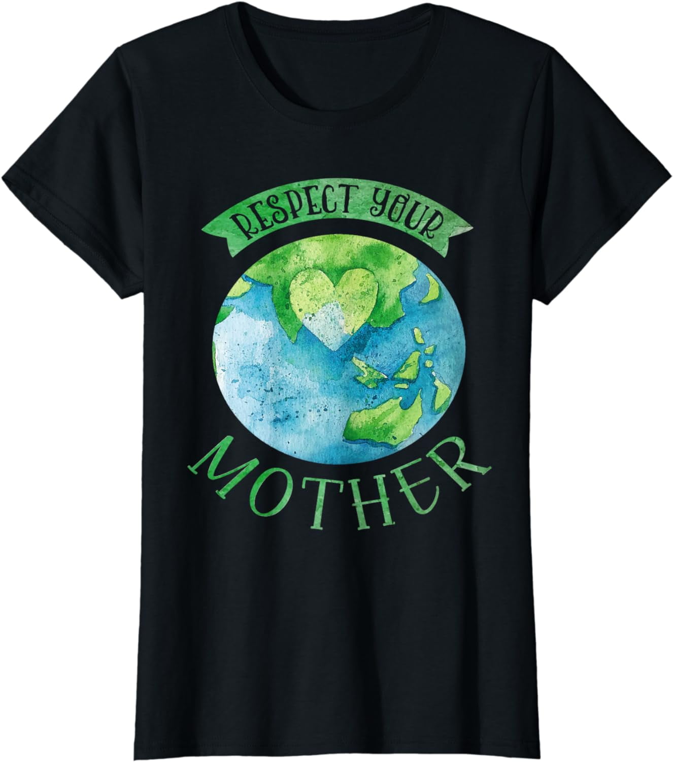 Respect Mother Planet Climate Change Cute Earth Day T-Shirt - Walmart.com