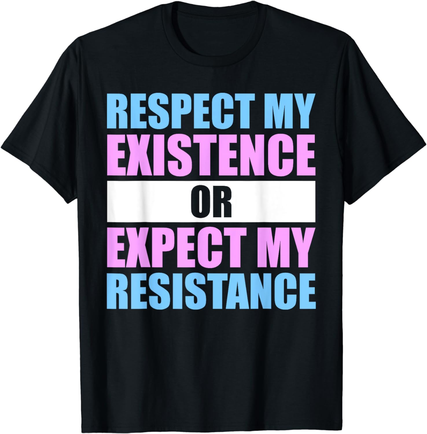 Respect My Existence Trans Rights LGBTQ Pride Flag T Shirt - Walmart.com