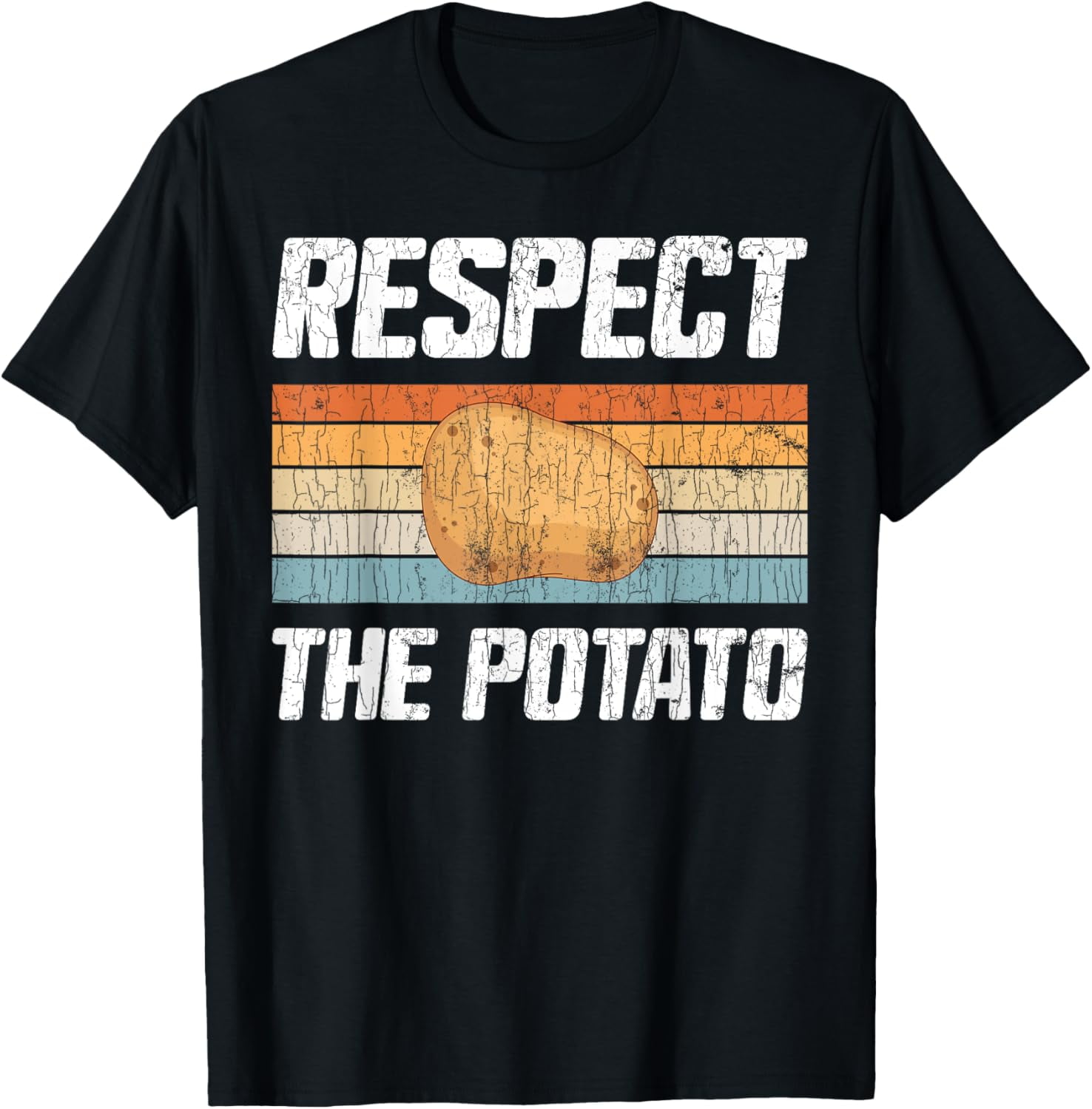 t-shirt Respect Potato Funny Potatoes Vegetables Chips Eater Graphic T ...