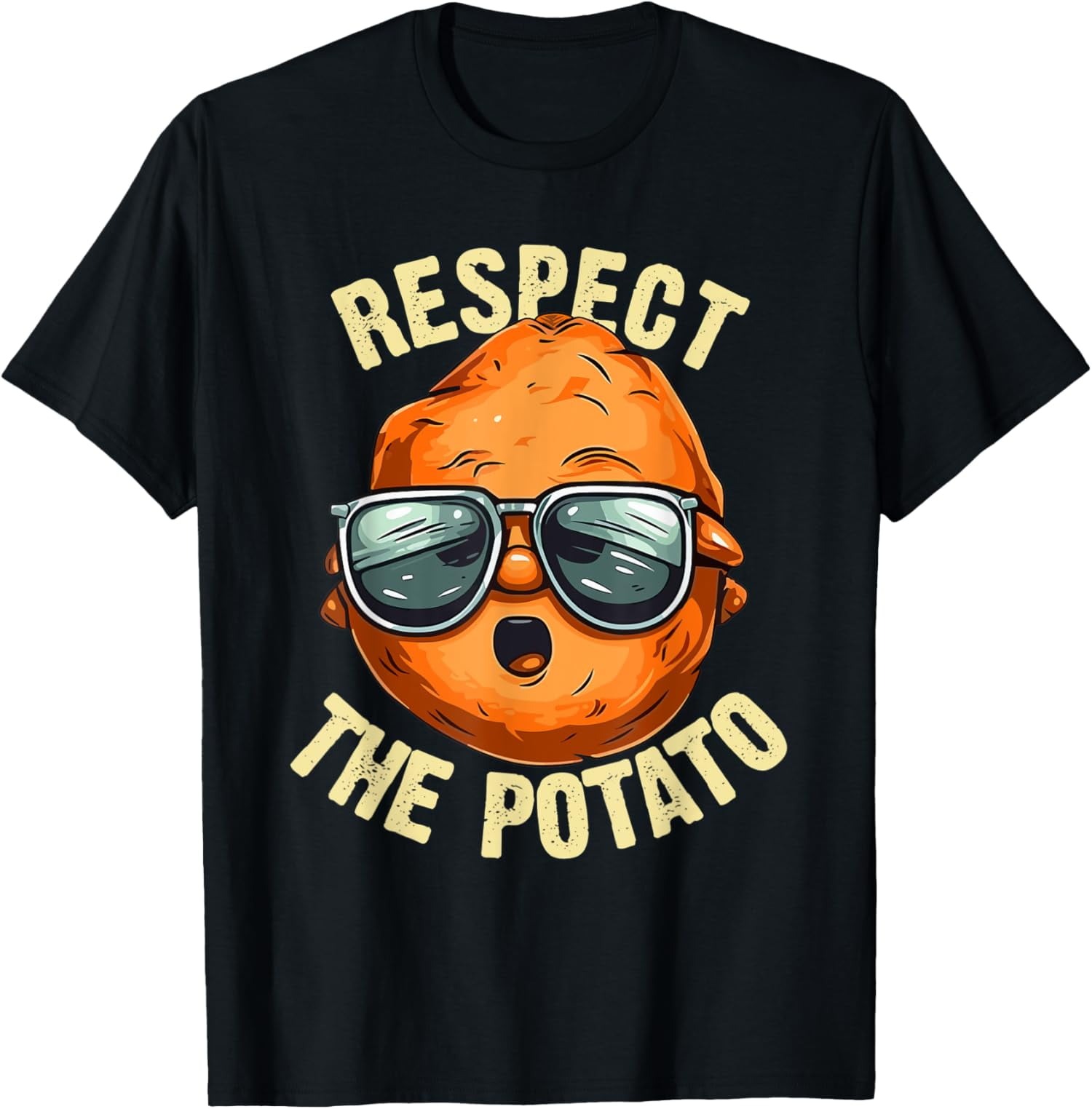 Respect Potato Tater Tots Spud Squad French Fries T-Shirt - Walmart.com
