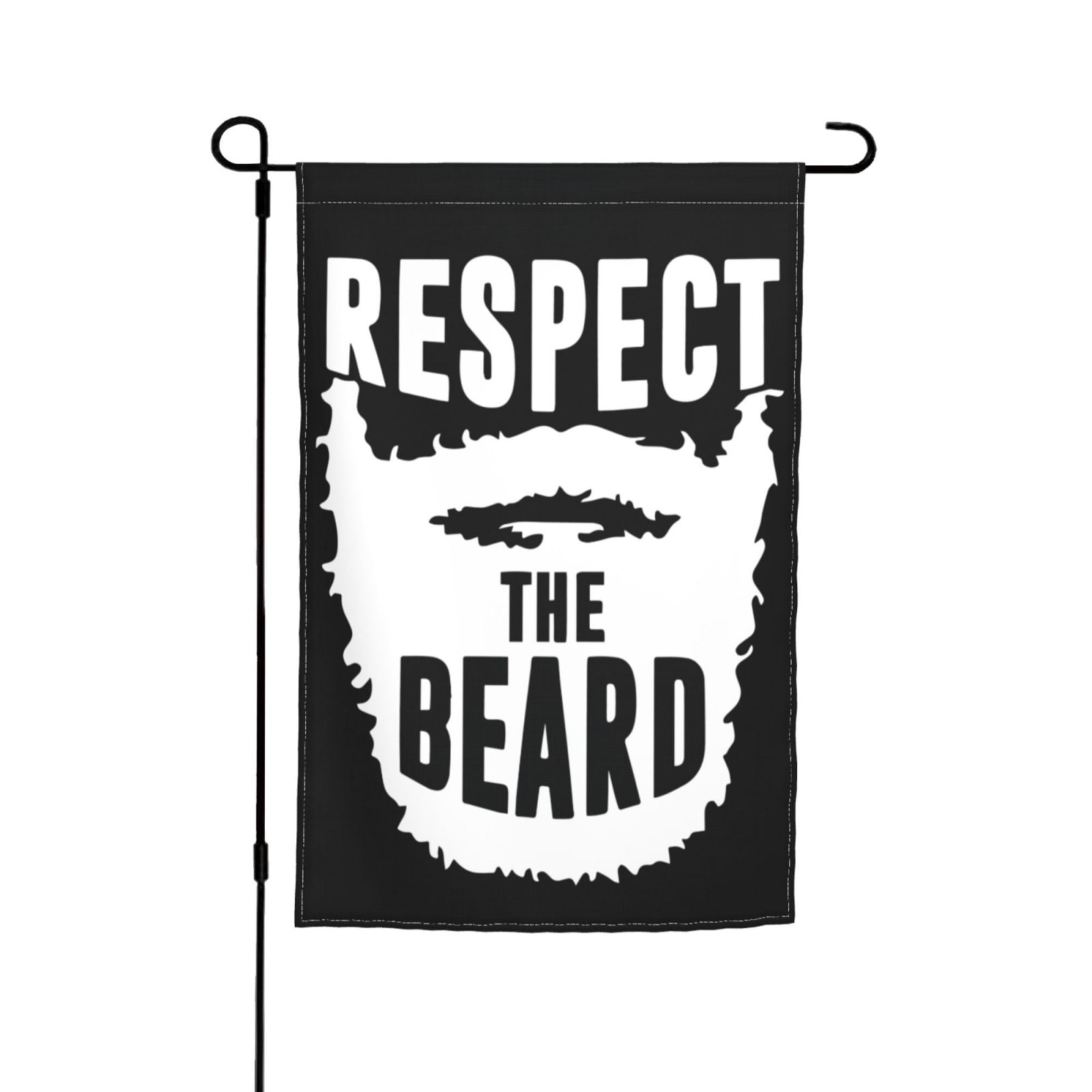 Respect The Beard Garden Flag 12x18 Inch, Double Sided Outside Sign ...