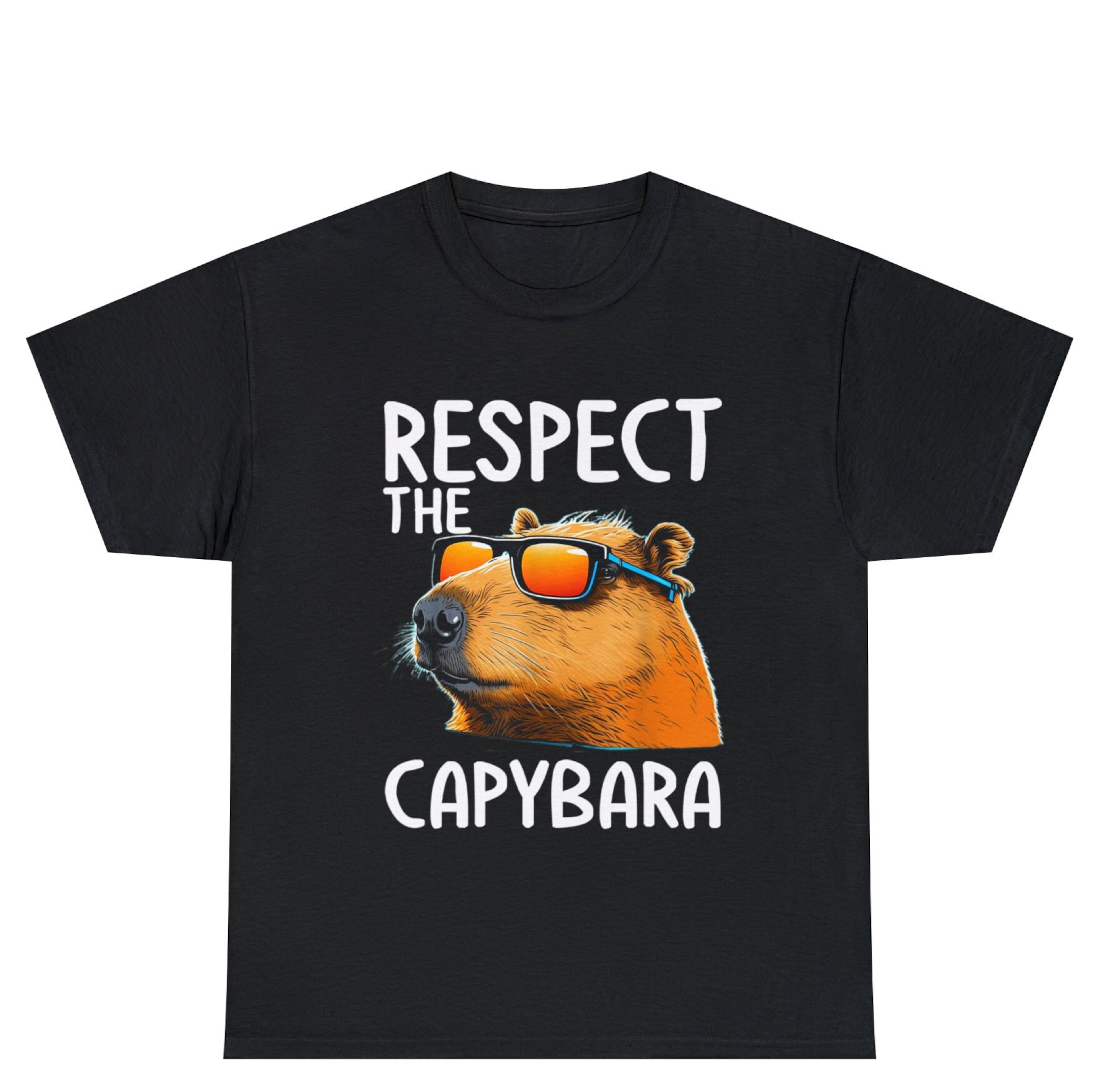 Respect The Capybara, Capybara T-shirt, Capybara Shirt, Capybara Lover ...