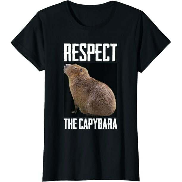 Respect The Capybara Funny Capibara Men T-Shirt - Walmart.com