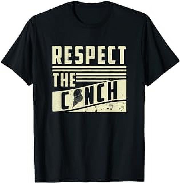 Respect The Conch Funny Conch Shell Music T-Shirt - Walmart.com