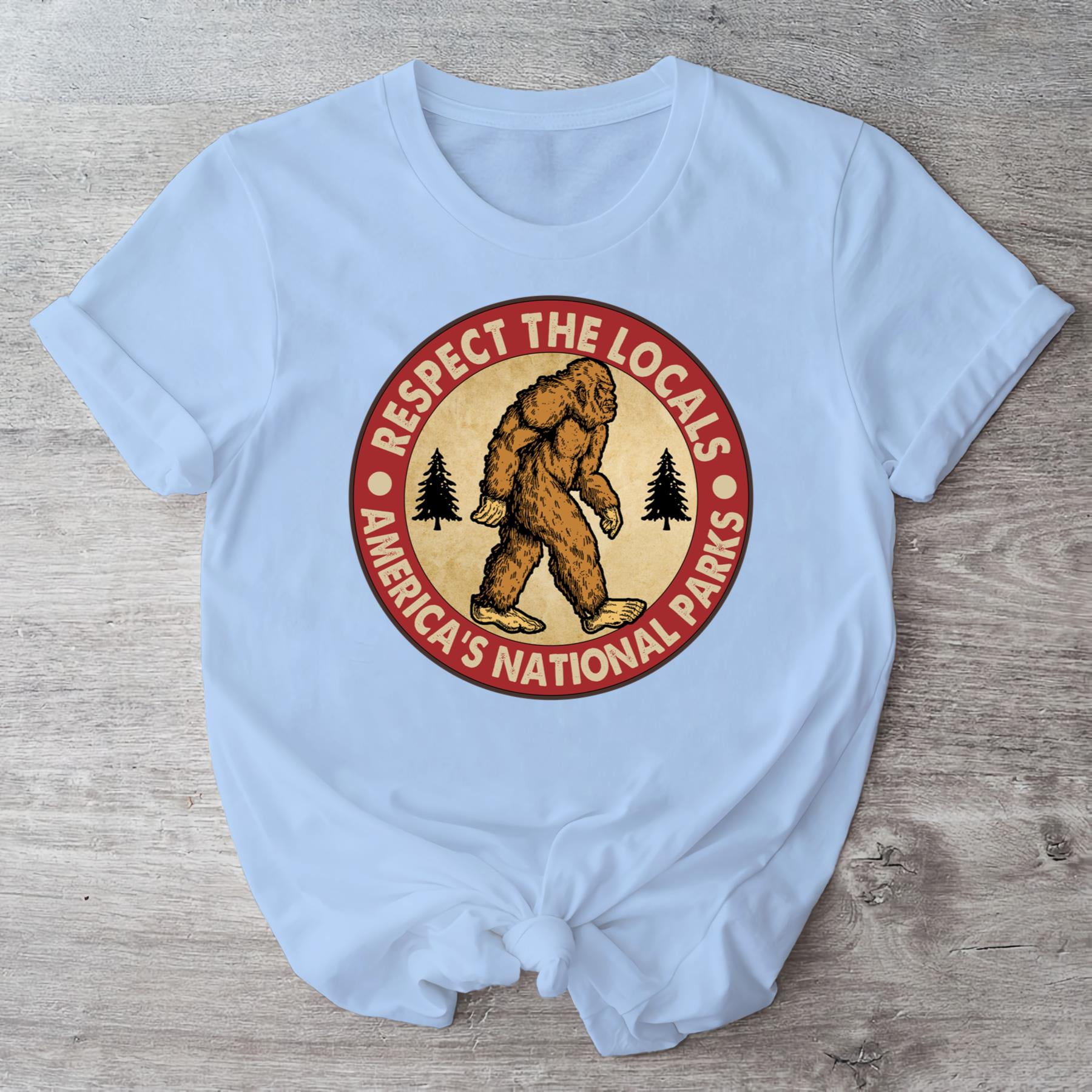 Respect The Locals Bigfoot America National Parks Sasquatch Hoodie ...