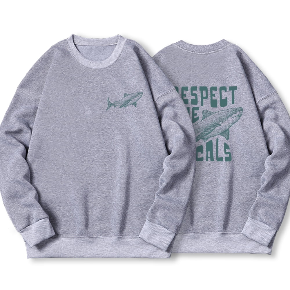 Respect The Locals Shark Male Hoodies Fashion Casual Hoodie Oversize ...