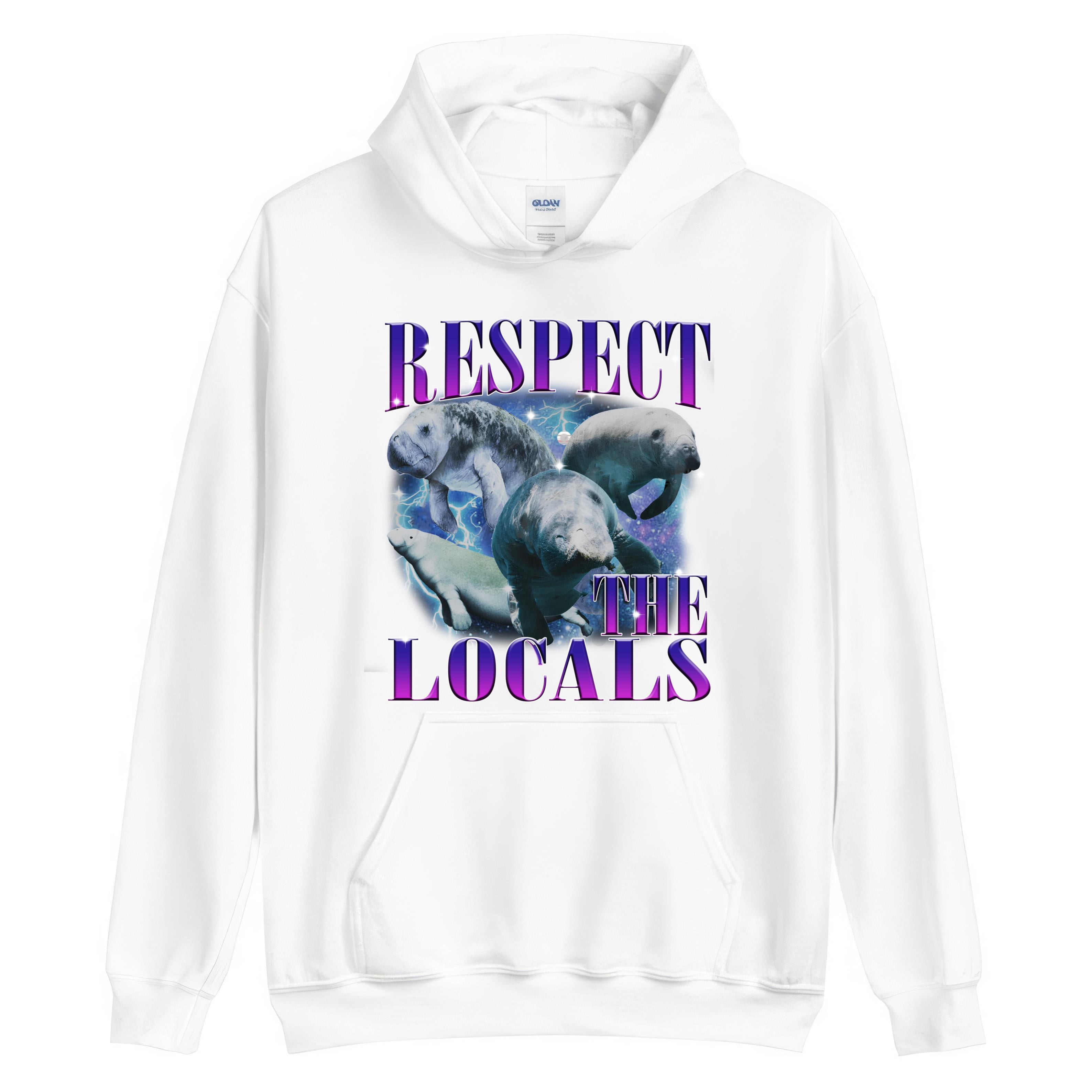 Respect The Locals Vintage 90s Manatee Shirt, Ocean Nature Shirt ...