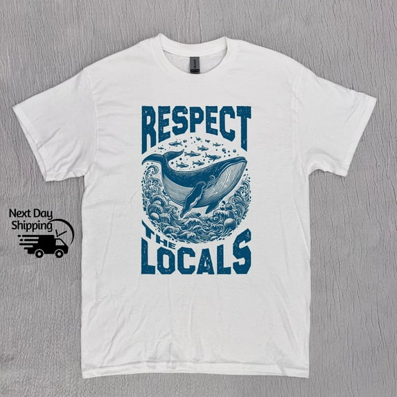 Respect The Locals Whales 90s Shirt, Retro Whales T-shirt, 90s ...