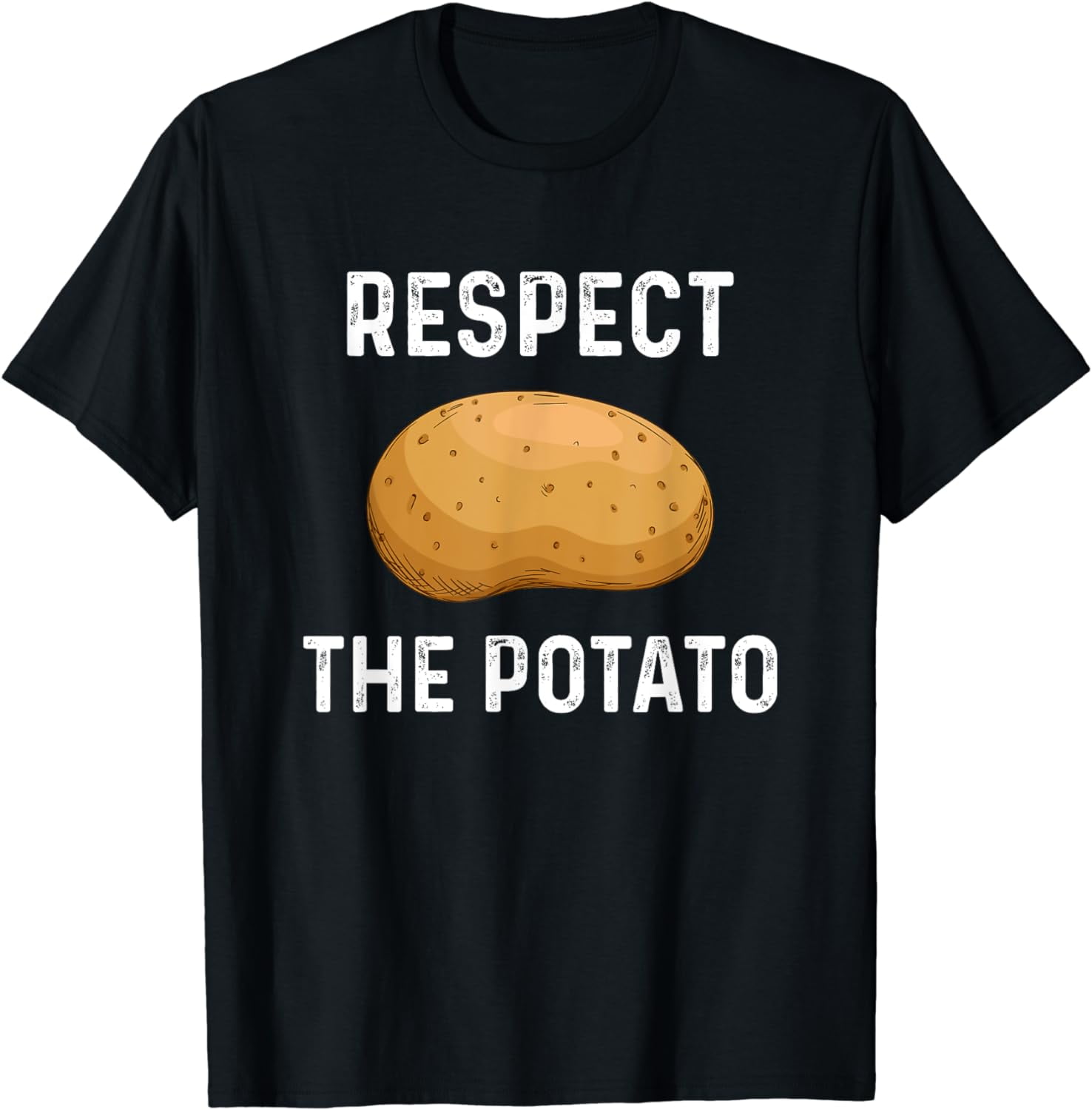 Respect The Potato Funny Root Vegetable Potatoes T-Shirt - Walmart.com