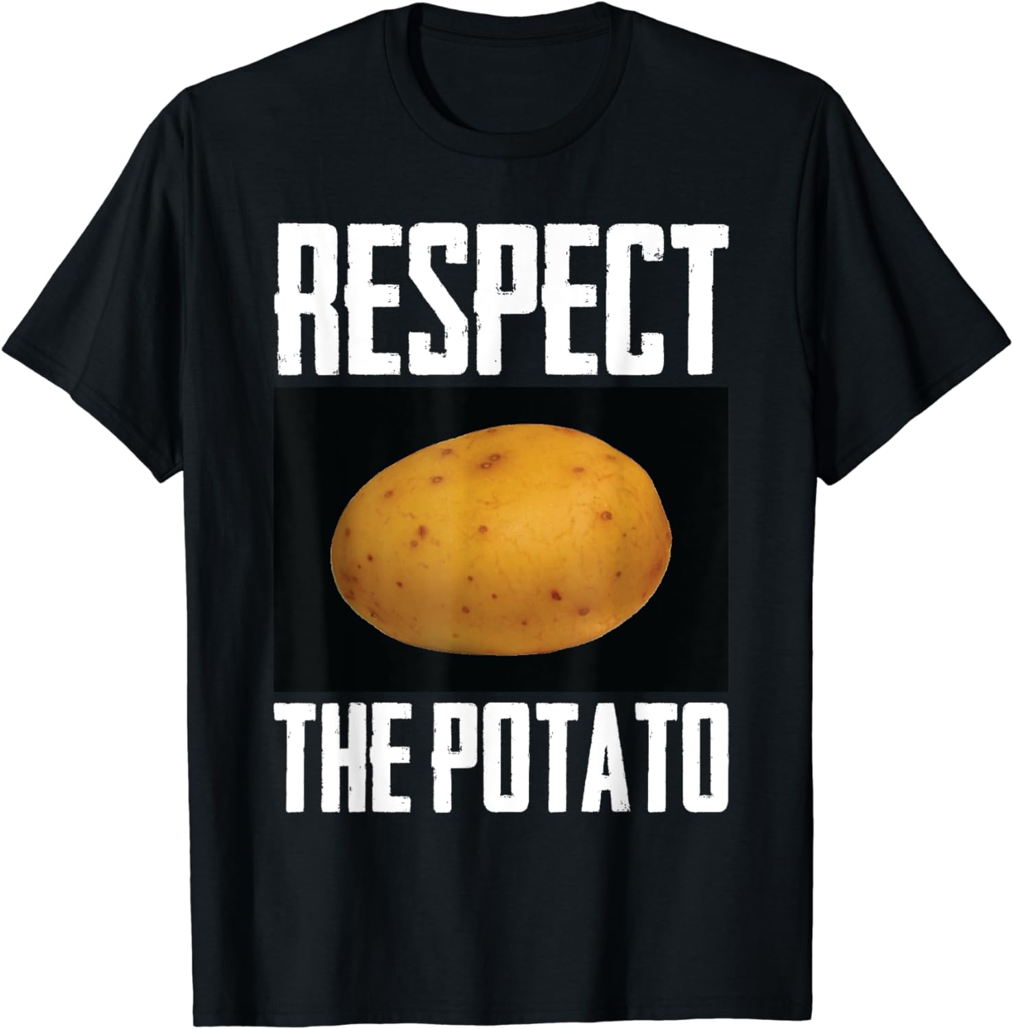 Respect The Potato Funny Root Vegetable Potatoes T-Shirt - Walmart.com