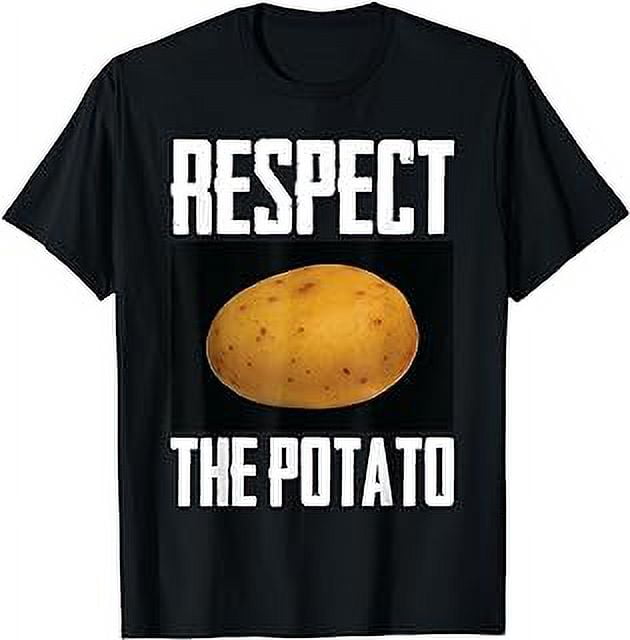 Respect The Potato Funny Root Vegetable Potatoes T-Shirt - Walmart.com