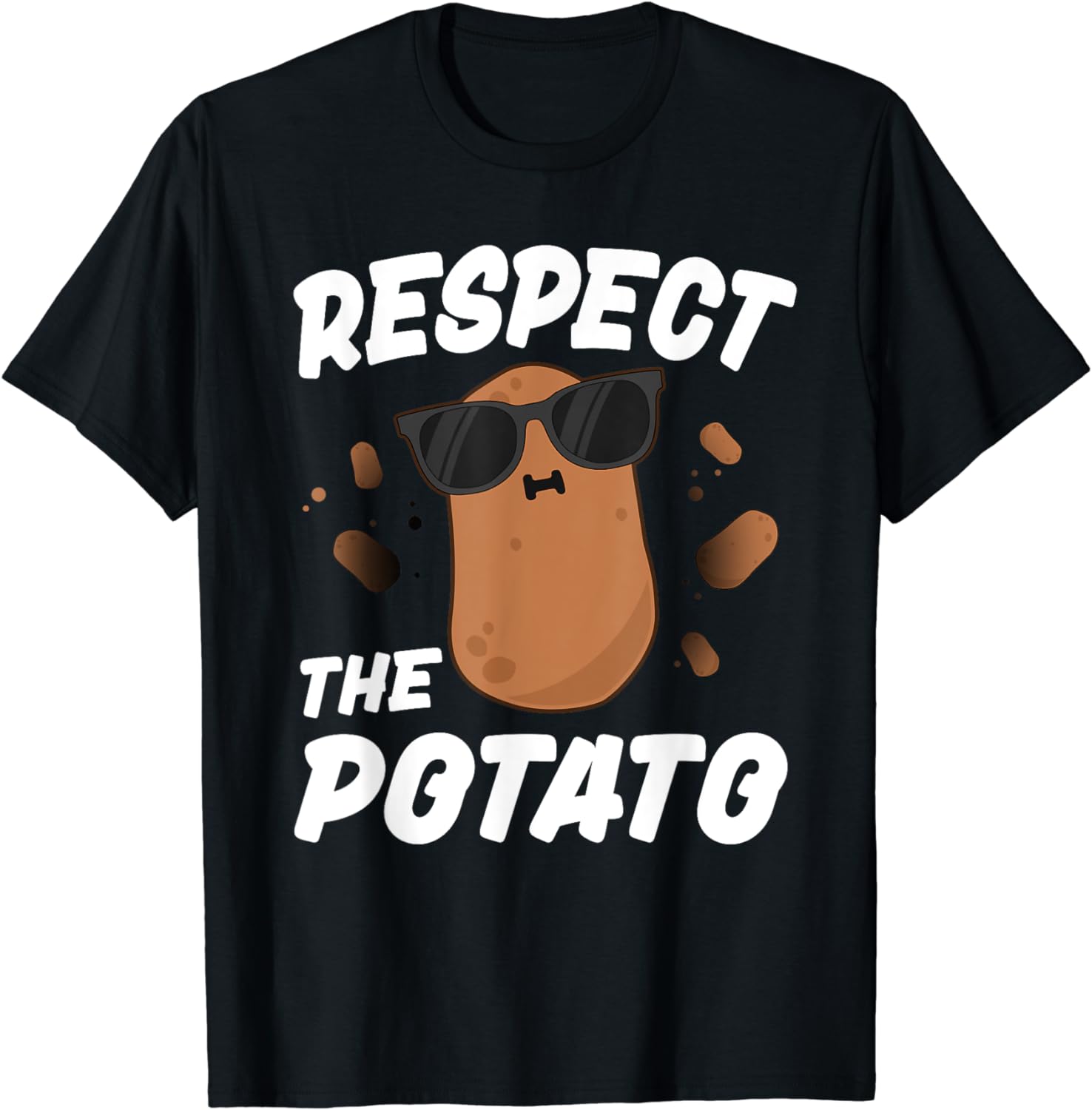 Respect The Potato Shirt For Boys Men Funny Vegetable T-Shirt - Walmart.com