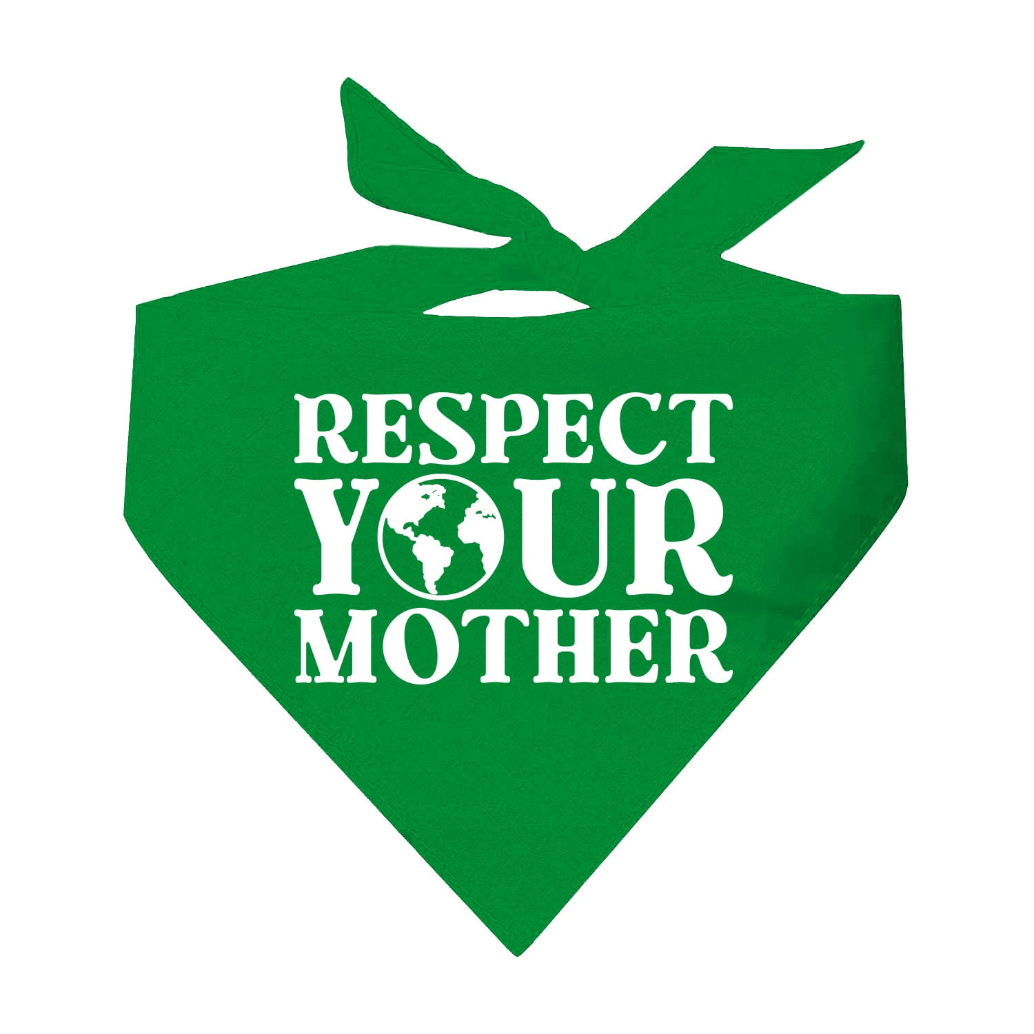 Respect Your Mother Earth Love Your Planet Triangle Dog Bandana ...