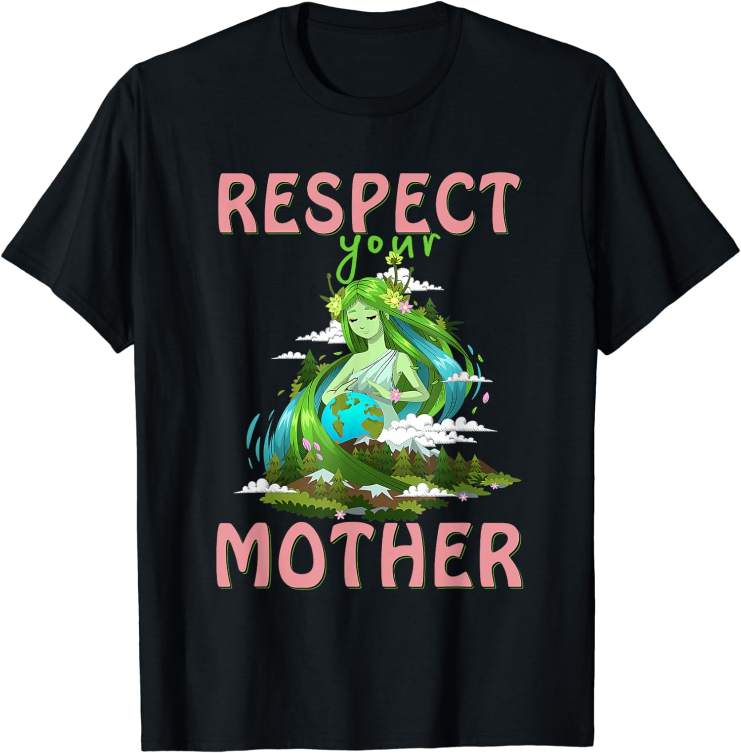 Respect Your Mother Planet Earth Day Environment 2024 T-Shirt - Walmart.com