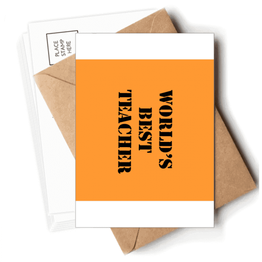 Respectable Best Teacher Master Postcards Envelopes Blank Note Cards ...