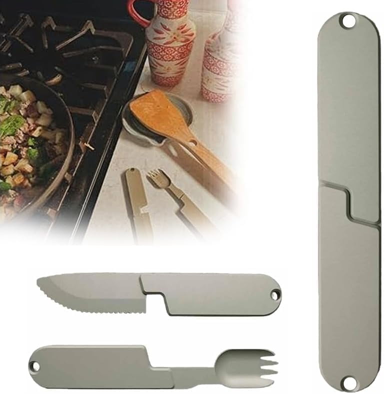 Respectivem 2 in 1 Camping Eating Utensils Set, Kopak Utensil Set ...