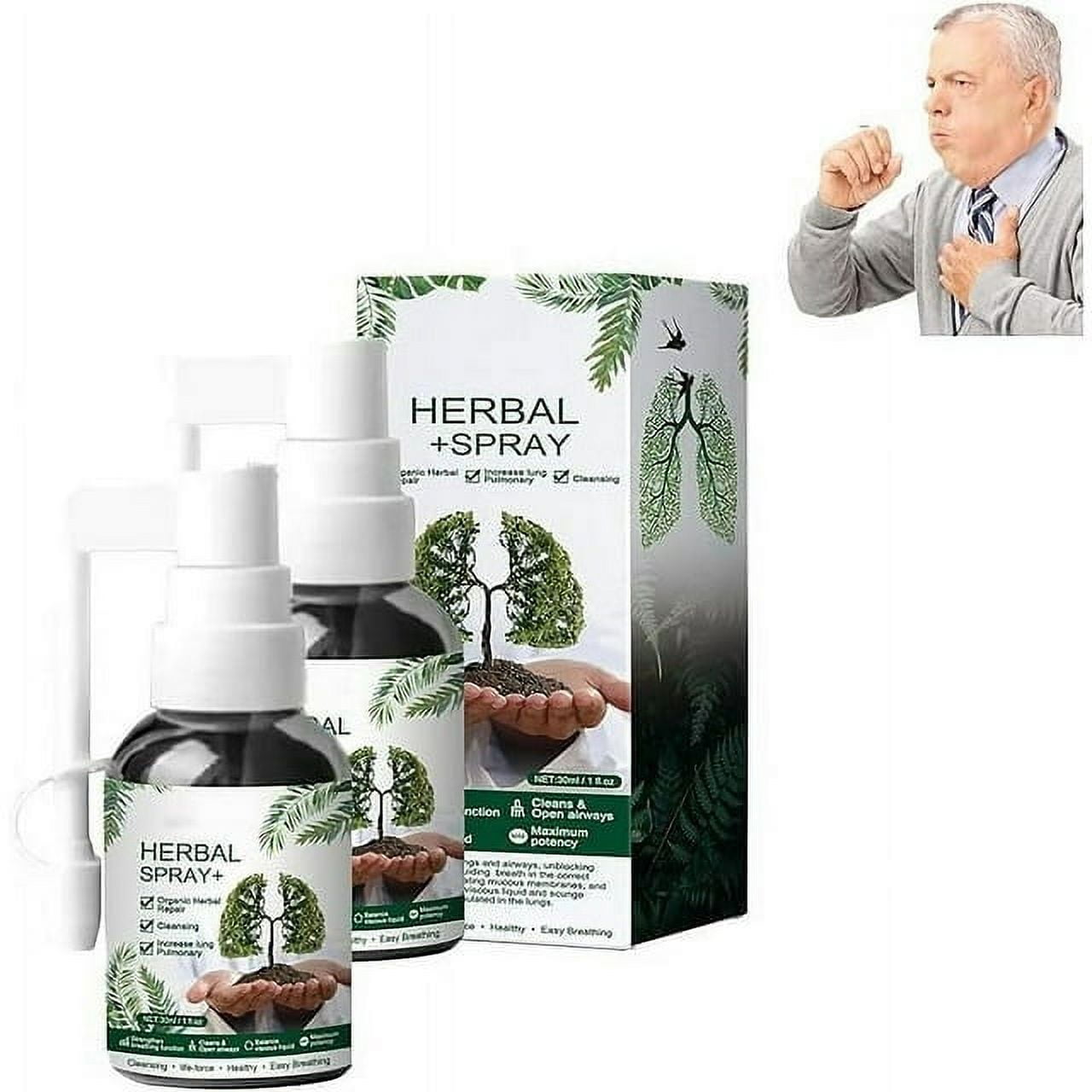 Respira Lung Care Spray, Respinature Herbal Lung Cleanse Mist, Herbal ...