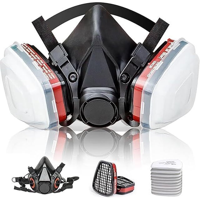 Respirator Mask, ANUNU Paint Respirator with 6001 Filters - Walmart.com