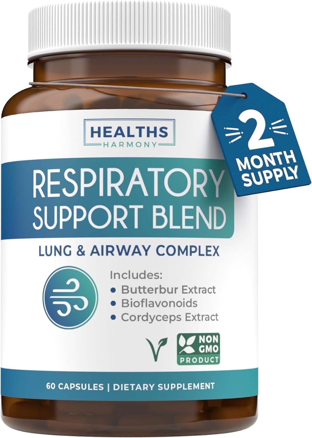 Healths Harmony Lung Respiratory Health Supplement for Mucus Removal ...