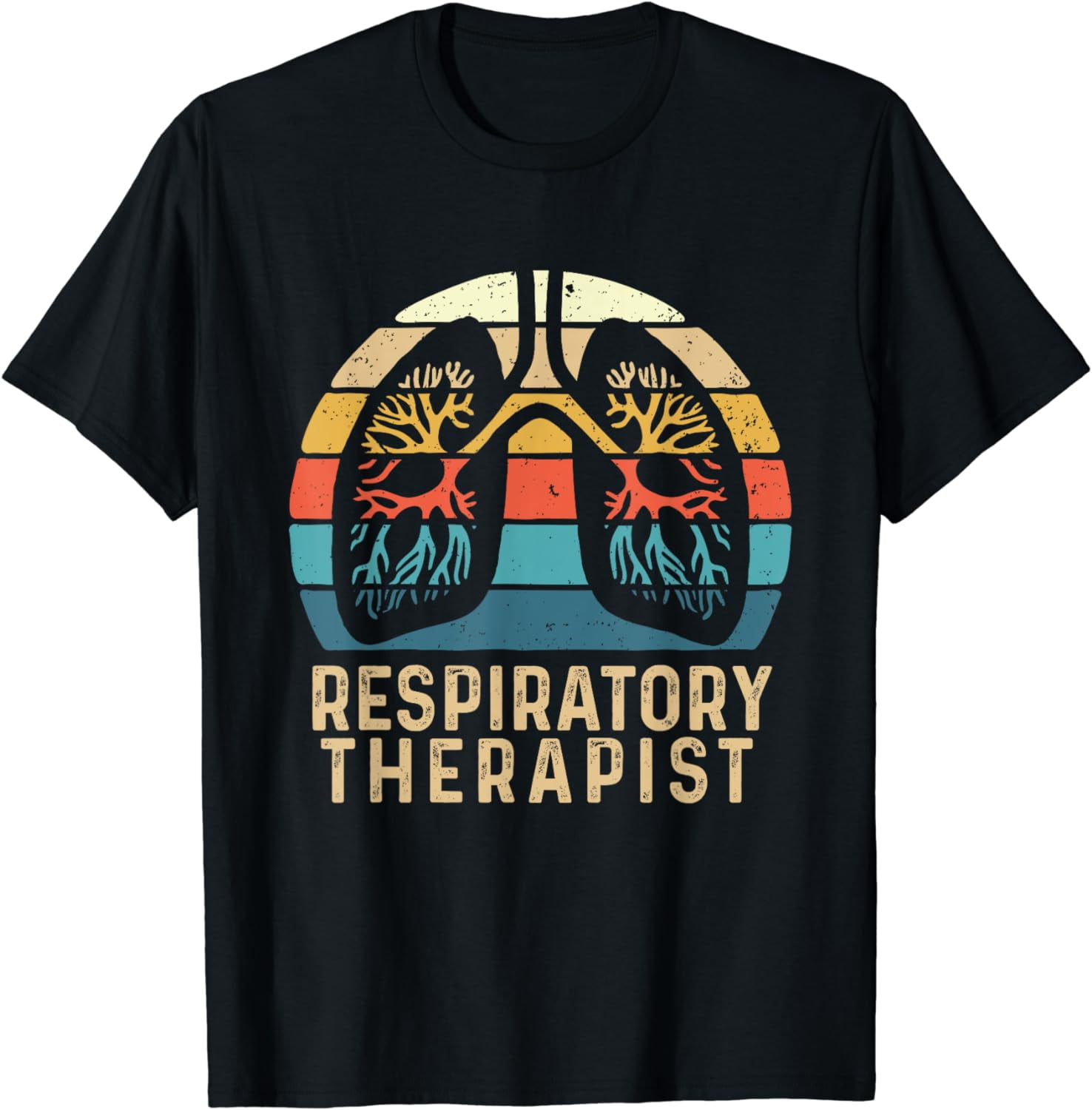 Respiratory Therapist - Retro Vintage Lungs Pulmonology RT T-Shirt ...
