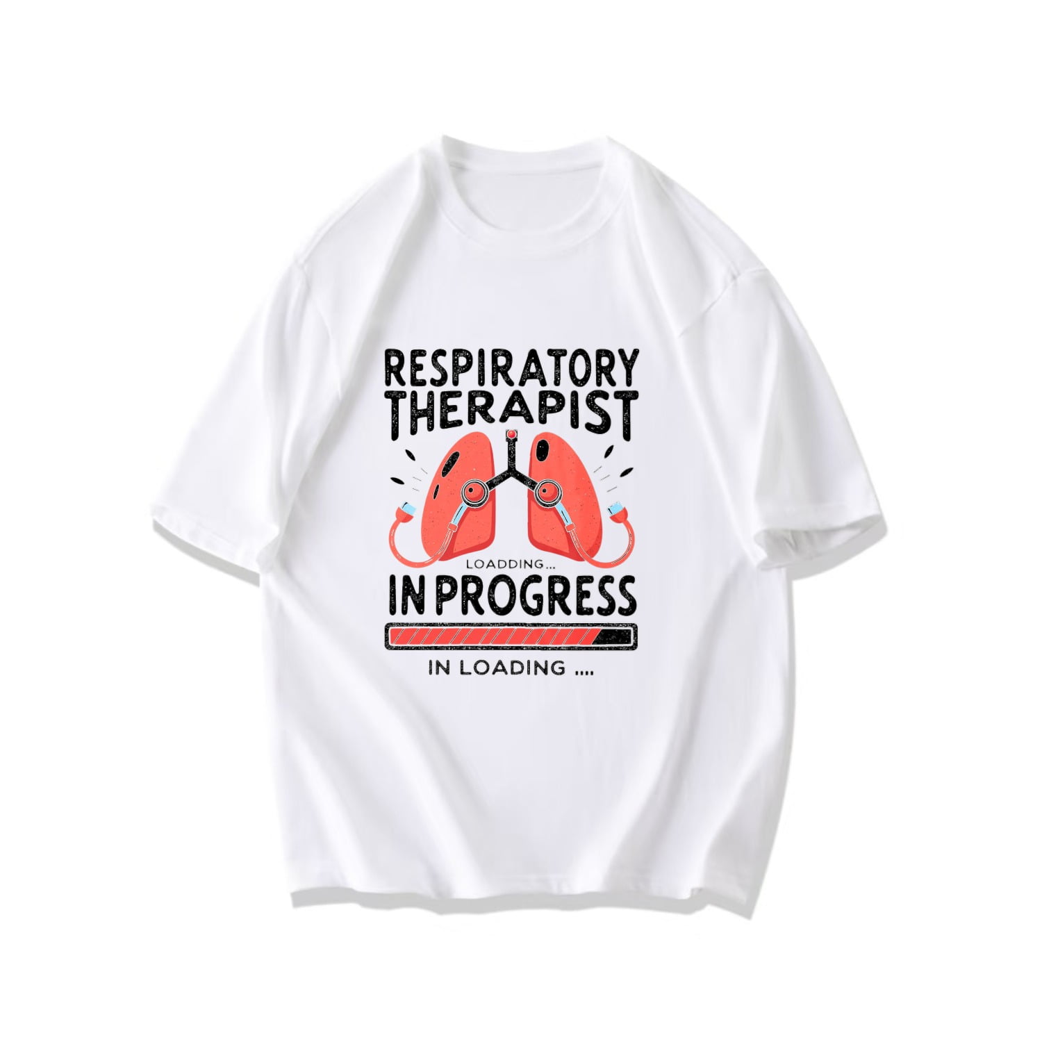 Respiratory Therapist T-Shirt Black Lungs And Text Design For Medical ...