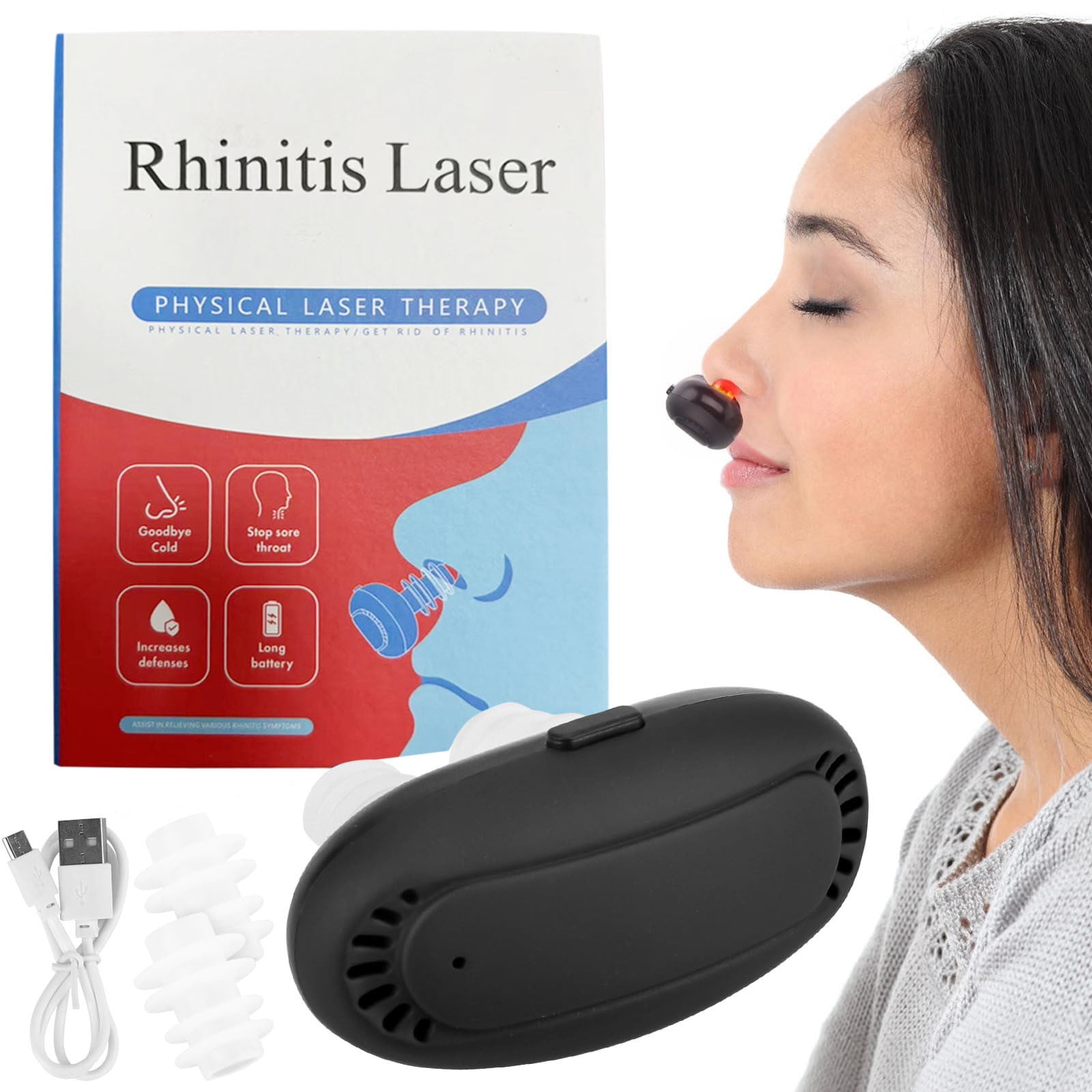 Respirelief Red Light Nasal Therapy Device, Red Light Lamp Therapy ...