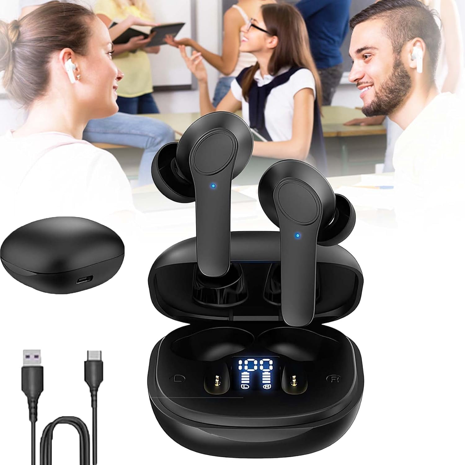 Respondvi Translating Earbuds, Language Translation Earbuds, 144 ...