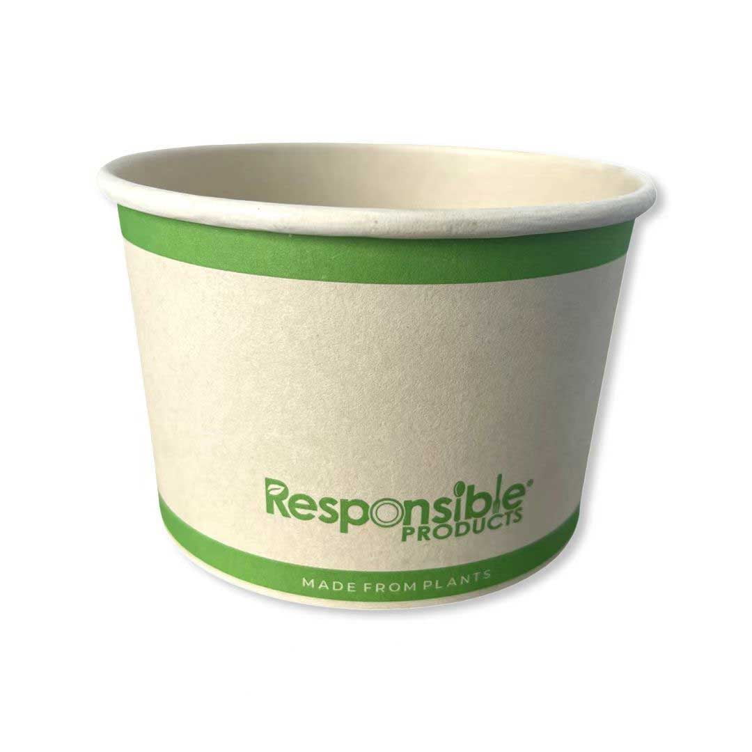 Responsible Products 6 oz Paper Food Containers, Tree-Less™ Compostable ...