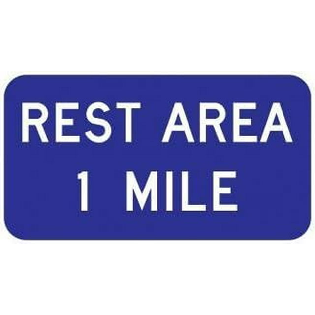 Rest Area Sign Guide Signs Metal Sign Tin Sign 8x12 Inch - Caution ...