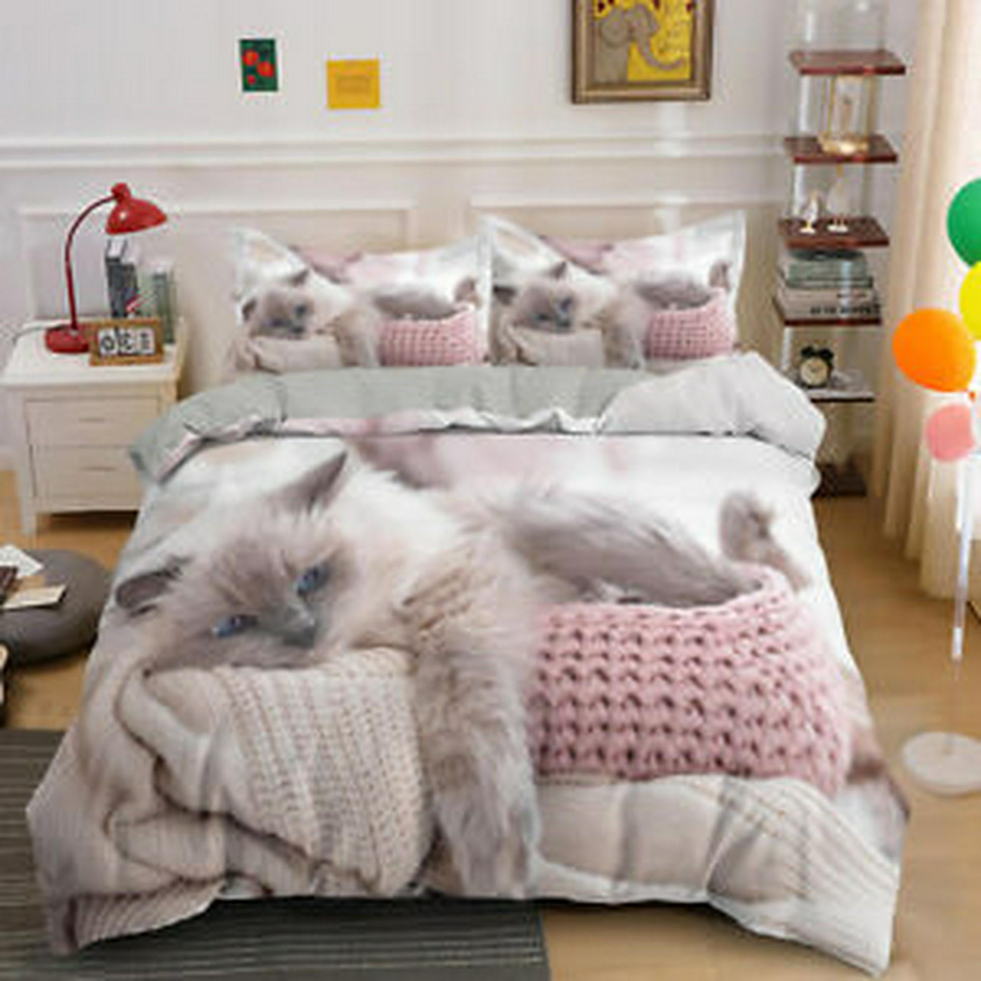 Rest Be Cat Duvet Quilt Cover Queen Bedding Set Comforter Cover ...