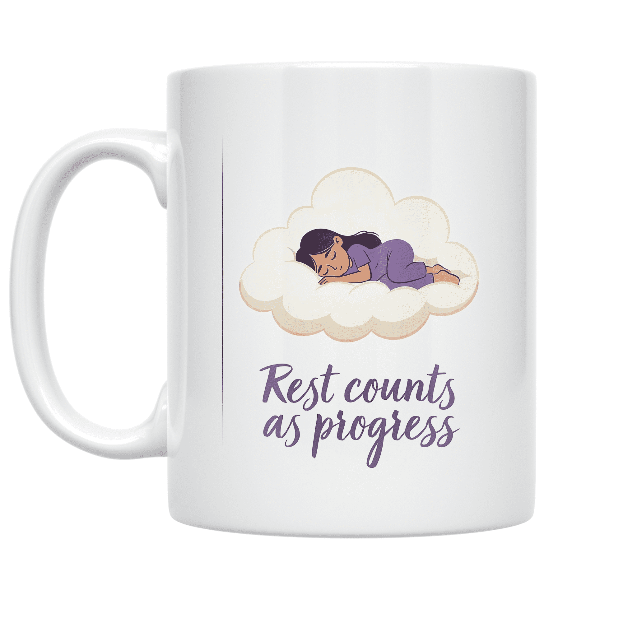 Rest Counts as Progress - Wellness Recovery Advocate - 11 oz Ceramic Coffee Mug - Walmart.com