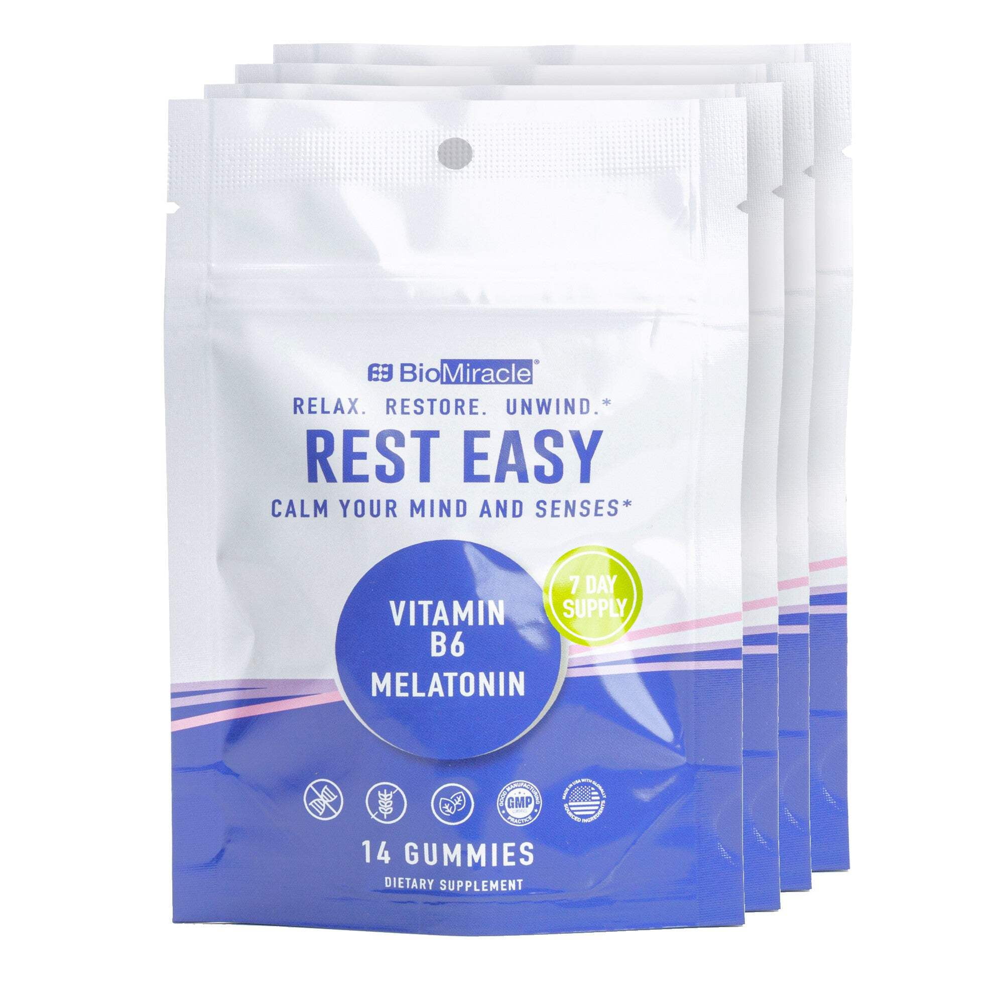 Rest Easy Gummies 14 Count (4 Pack) Month Supply - Walmart.com