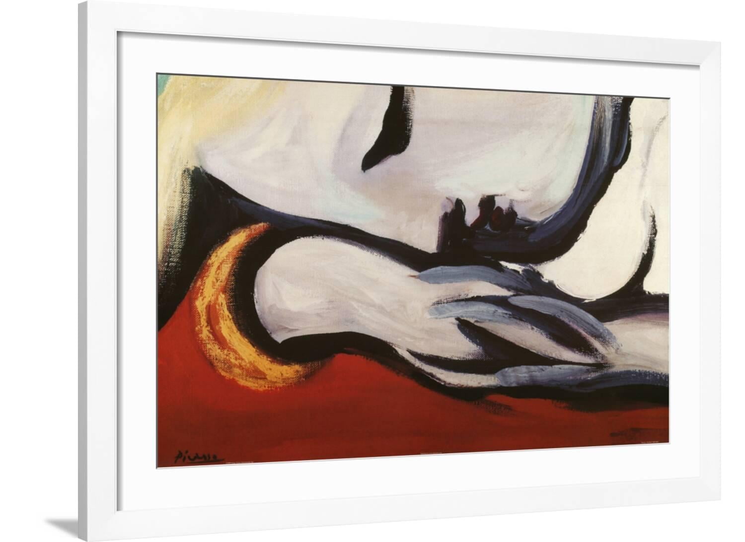 Rest Framed Art Print by Pablo Picasso, 36" x 24", Sold by Art.com ...