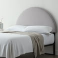 Rest Haven Manchester Half-Moon Modern Upholstered Headboard, Queen ...